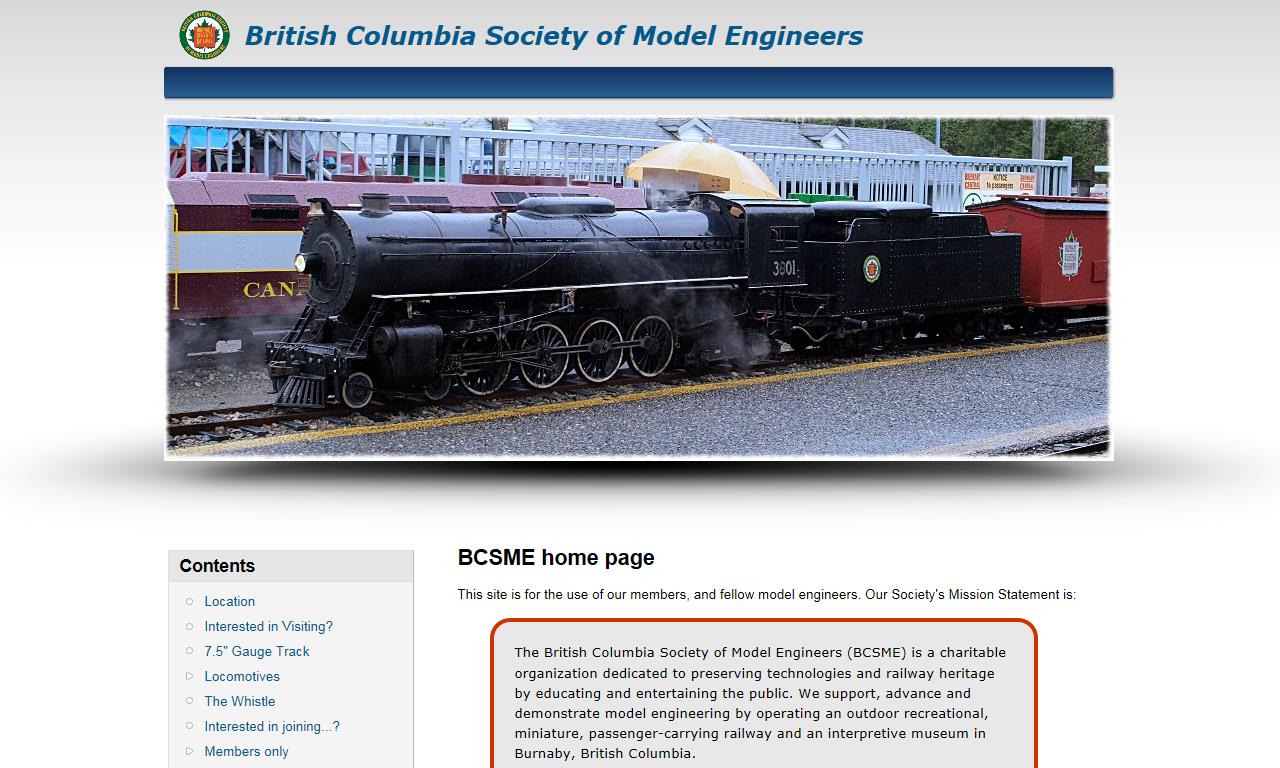 British Columbia Society of Model Engineers • Wild About Steam