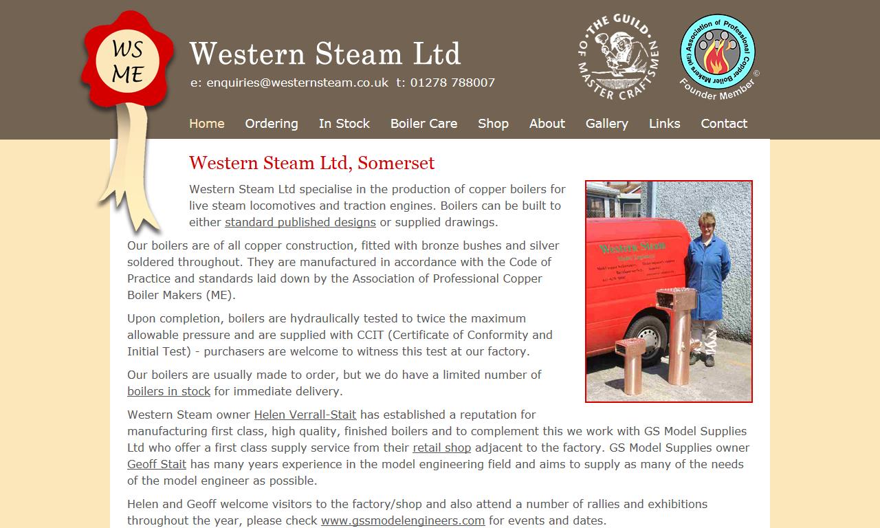 Western Steam Model Engineers • GS Supplies • Wild About Steam